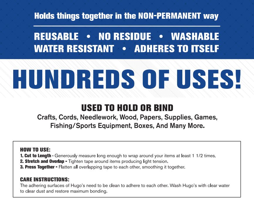 Hugo's Amazing Tape 1" x 50 ft – Hugos Amazing Tape